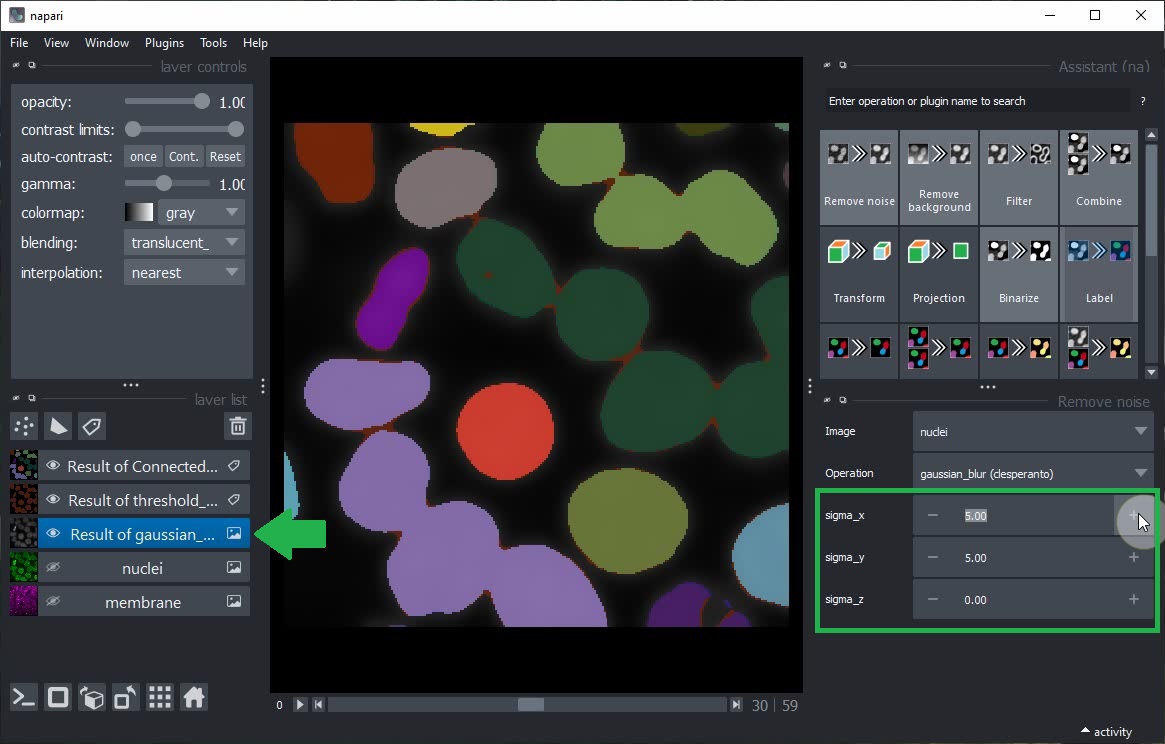 O Assistente Napari — Bio-image Analysis Notebooks