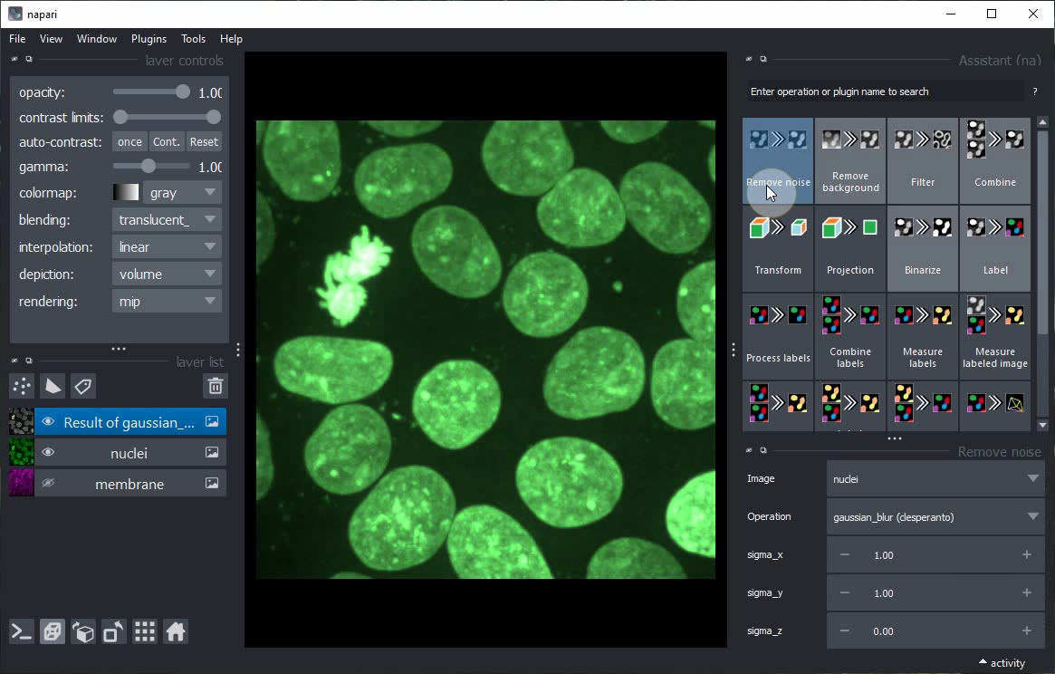 El Asistente de Napari — Bio-image Analysis Notebooks